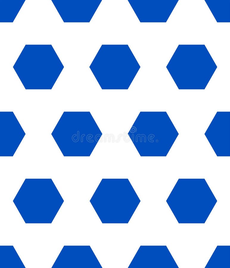 Football Pattern Blue Polygon on White Background Stock Vector ...