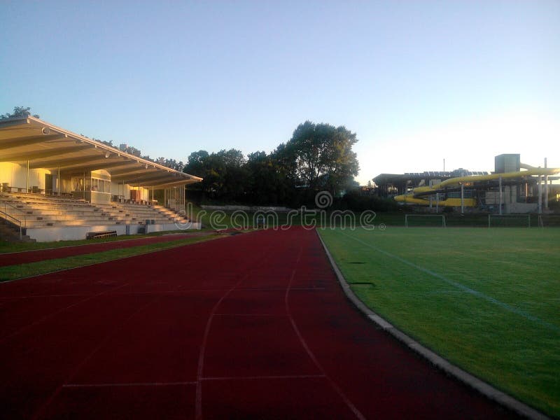 Football pitch stock image. Image of early, estate, training - 92508177