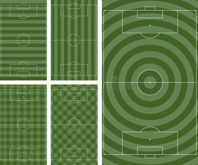 Football pitch patterns stock vector. Illustration of football - 10703923