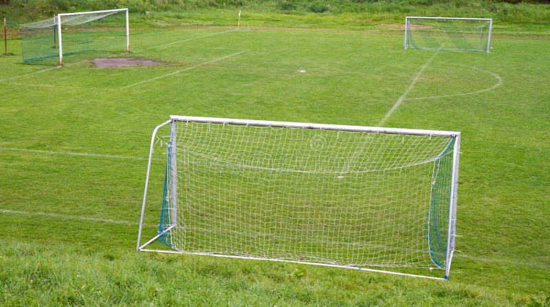 Football pitch stock photo. Image of goals, field, kick - 98229064
