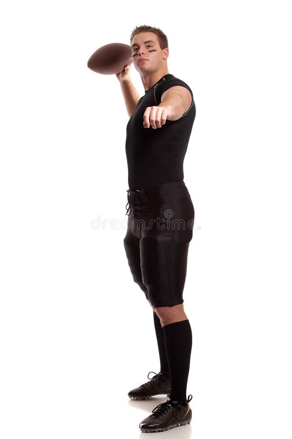 Woman Referee Signs Touchdown Stock Photo - Image of brunette, mouth ...