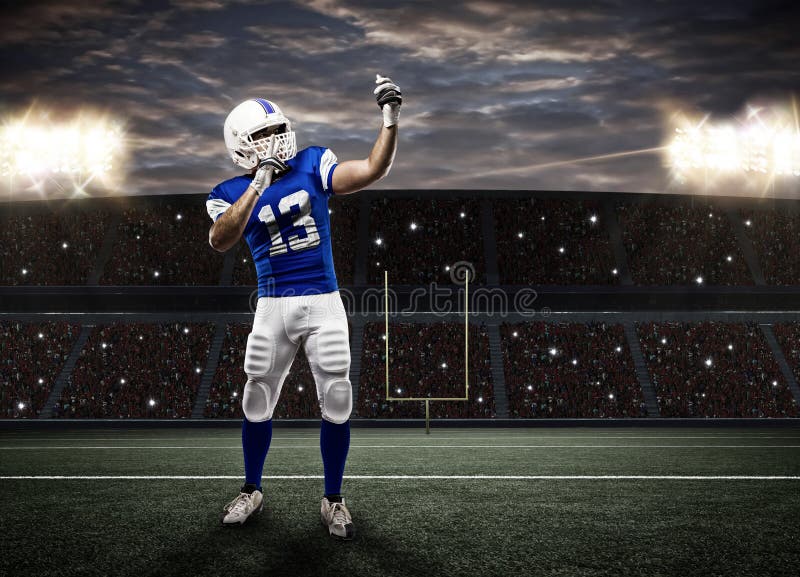 Football Player stock photo. Image of grid, player, build - 79989766