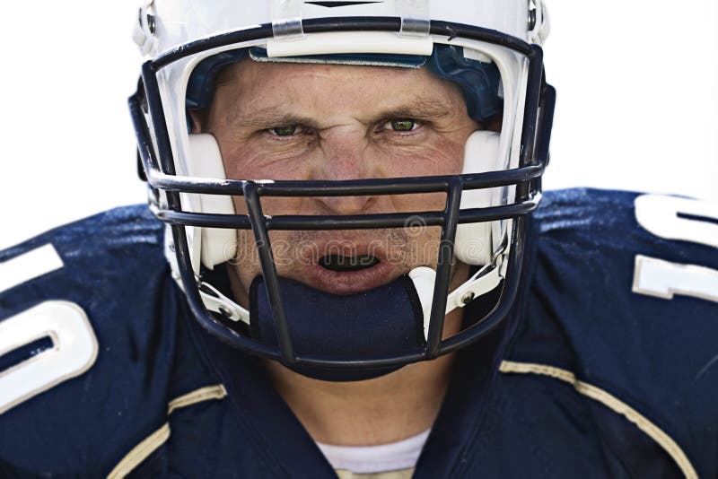 Football Player Face stock image. Image of mean, emotion - 11018965