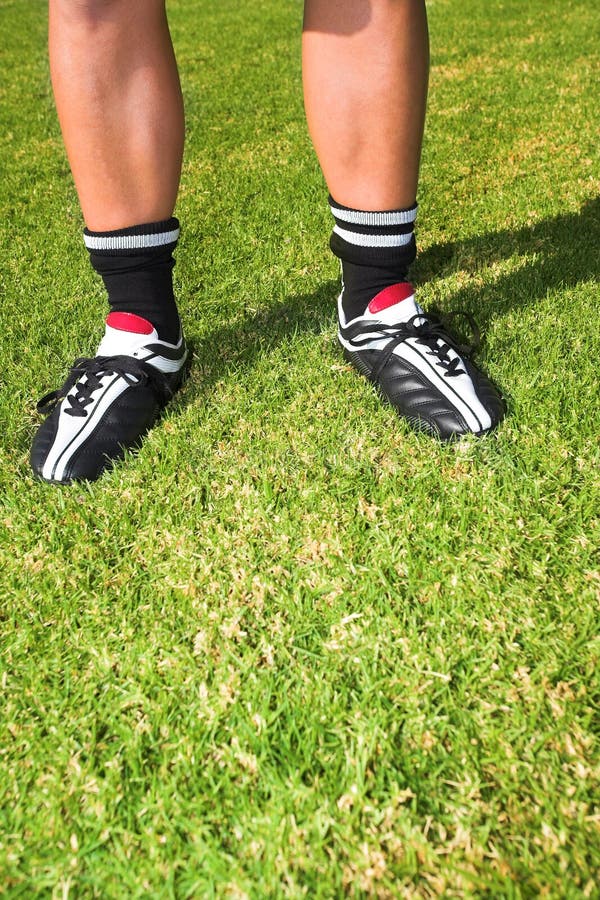 Football player on field stock image. Image of ball, shadow - 2348895