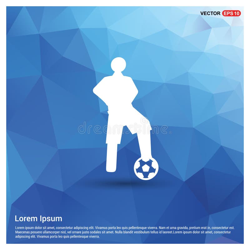 Football Player Icon stock vector. Illustration of sign - 122009823