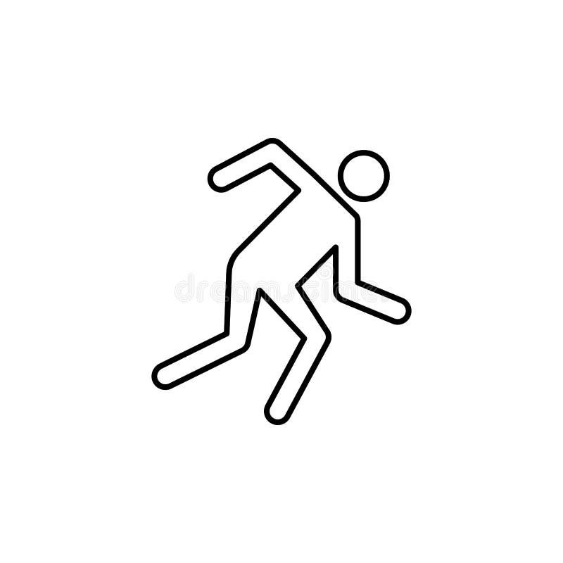 Football Player Icon Illustration on White Background Stock Vector ...