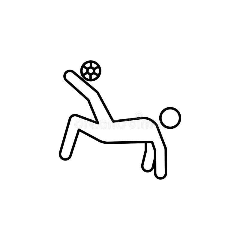 Football Player Icon Illustration on White Background Stock Vector ...