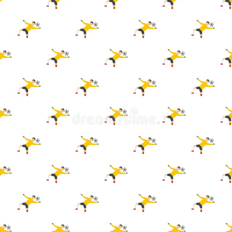 Football Player Pattern Seamless Vector Stock Vector - Illustration of ...