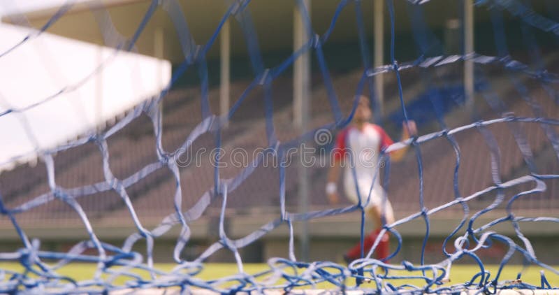 Football Player Scoring a Goal Stock Video - Video of athlete ...