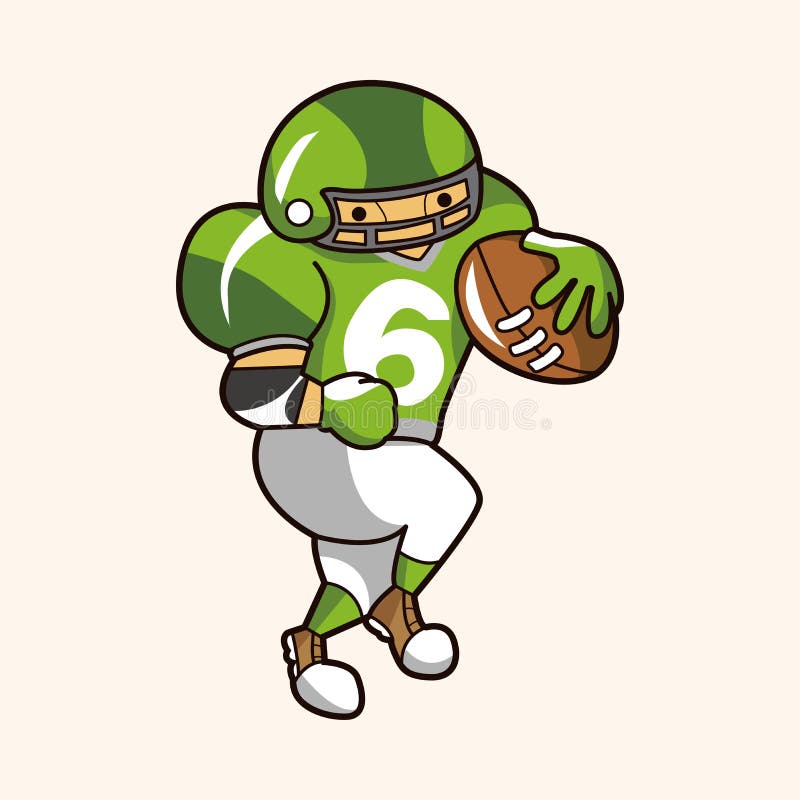 Football Player Theme Elements Vector,eps Stock Vector - Illustration ...