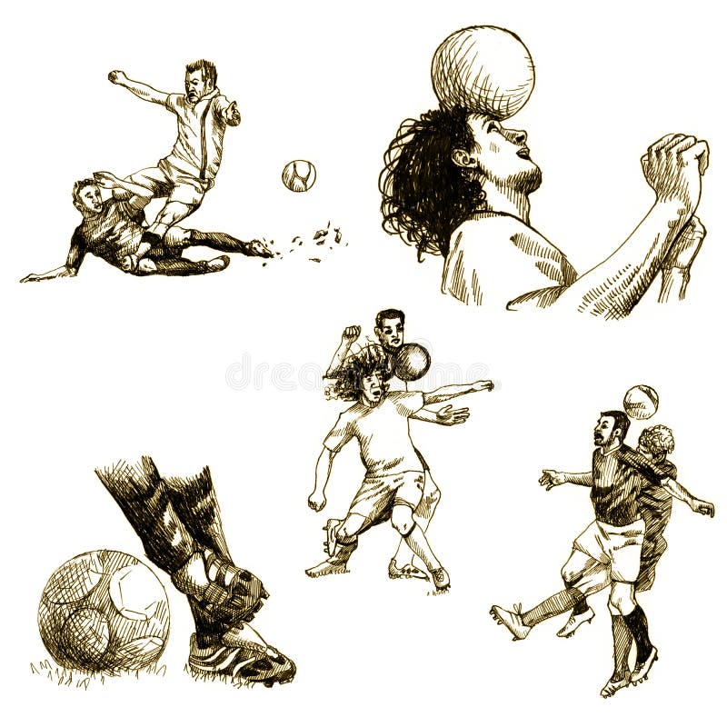 Hard Drawn Soccer Stock Illustrations – 16 Hard Drawn Soccer Stock ...