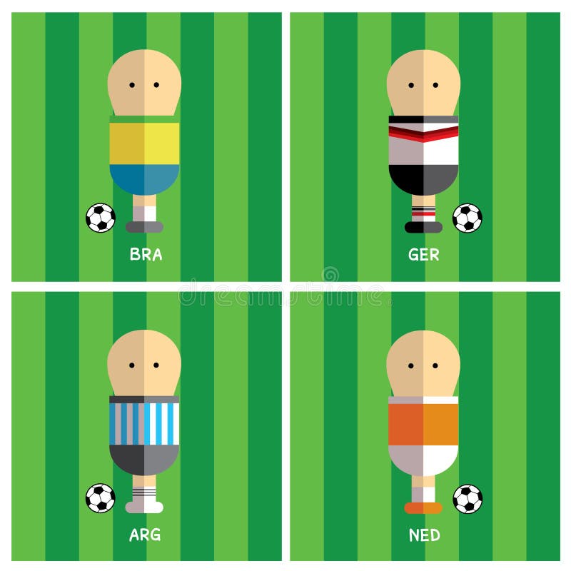 Football players cartoon stock vector. Illustration of soccer - 89770039