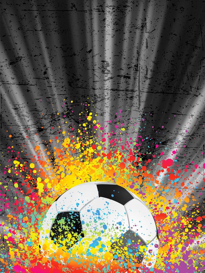 Football Poster Light Burst. EPS 8 Stock Vector - Illustration of game ...