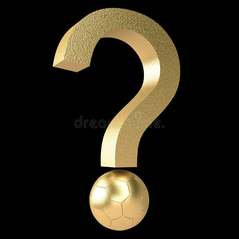 Football question stock illustration. Illustration of education - 4503812