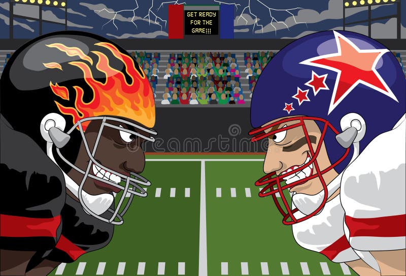 Football Rage stock vector. Illustration of sport, touchdown - 14329597