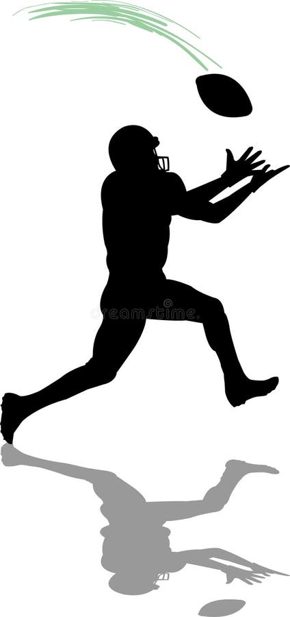 Football Receiver stock illustration. Illustration of isolated - 972588