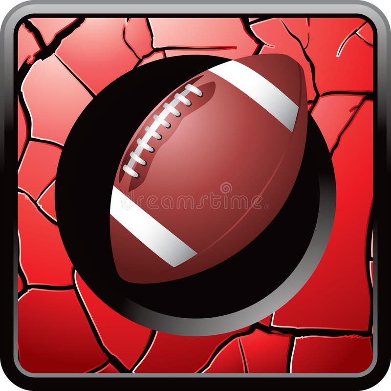 Football Cracked in Wall Soccer Ball with Copy Space , Sport Game ...