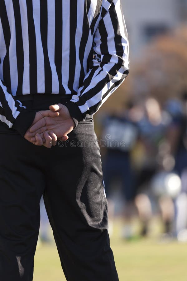 Football referee stock image. Image of hand, pitch, players - 35655011