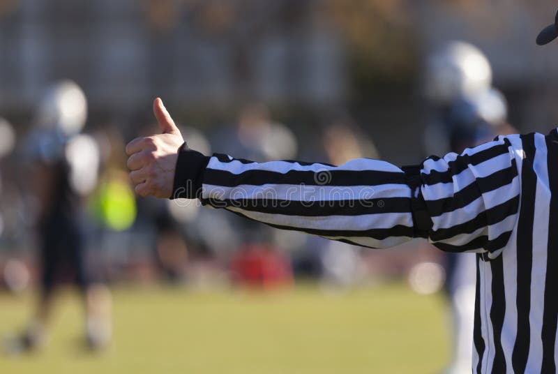 Football referee stock image. Image of back, hand, dress - 28244661