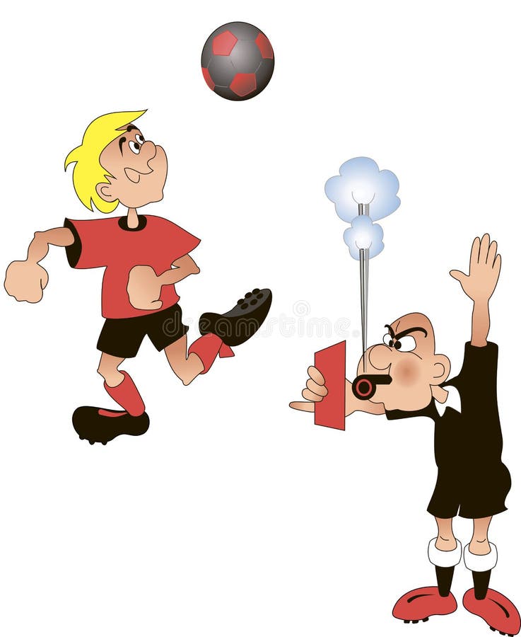 Football Referee, Cartoon, Vector Stock Vector - Illustration of ...