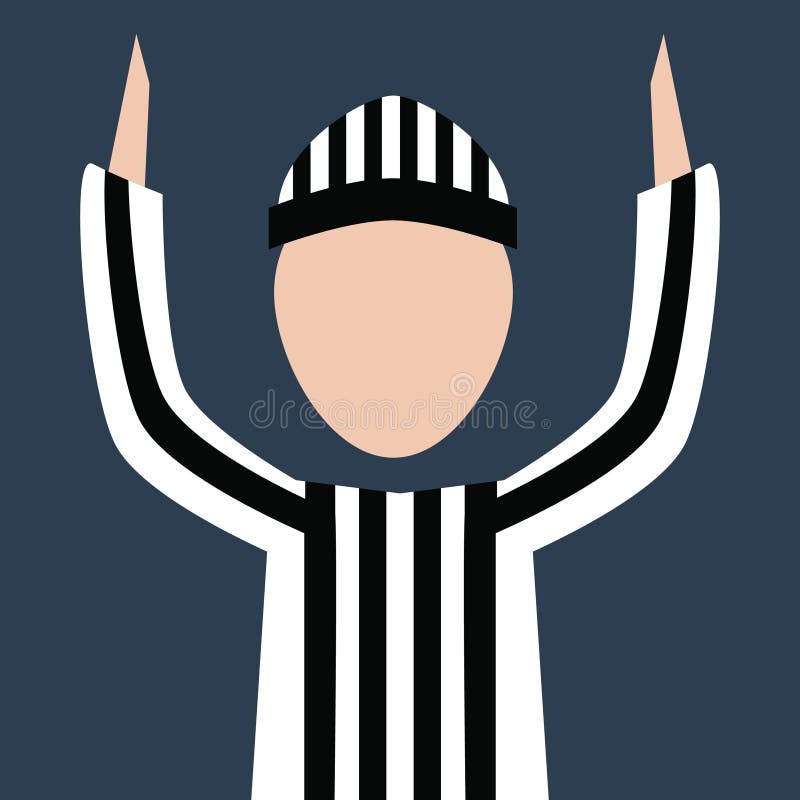 Football Referee. Vector Illustration Decorative Design Stock Vector ...