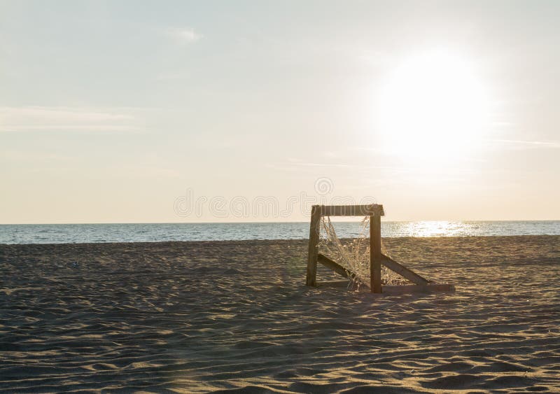 Football on the sand stock image. Image of nature, concept - 77822855