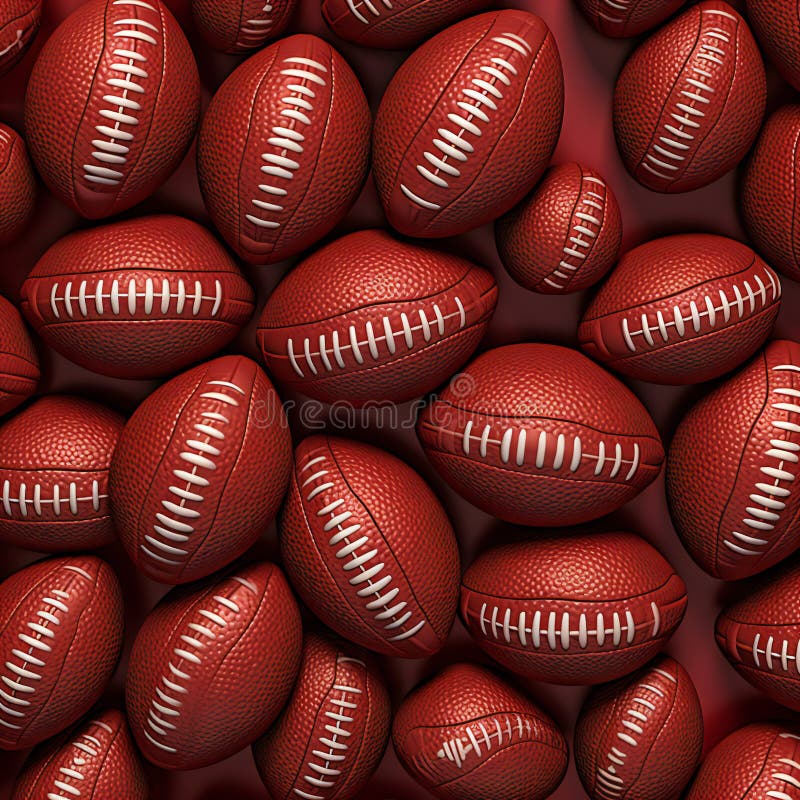 Football Seamless Texture Tile from Photographic Original Stock Image ...