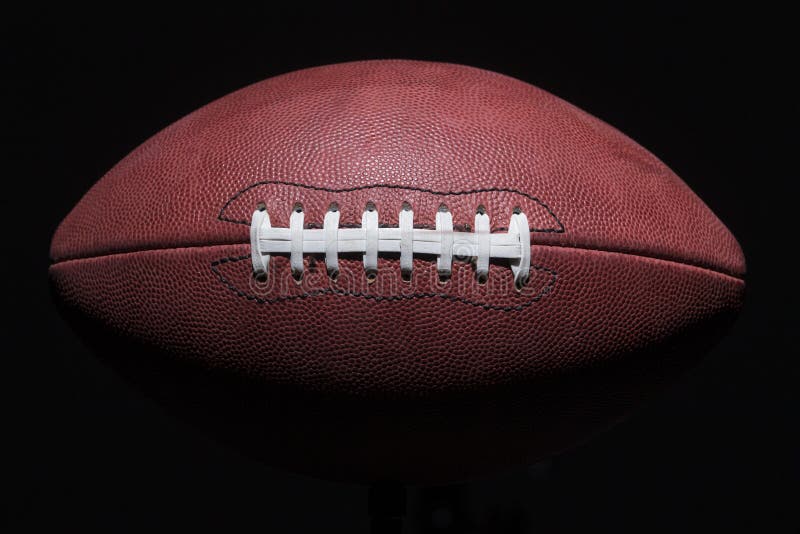 Football in Shadows, Seams Front Stock Image - Image of football ...
