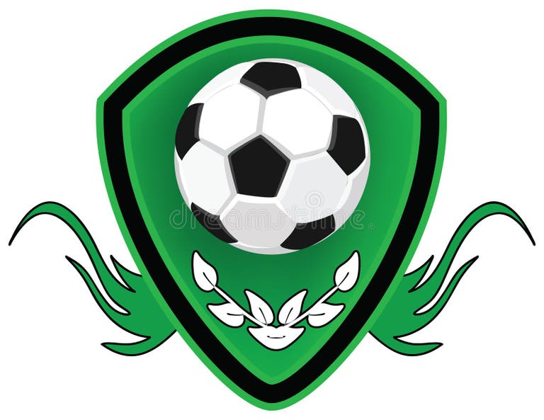 Football Shield. stock vector. Illustration of burst - 14764101