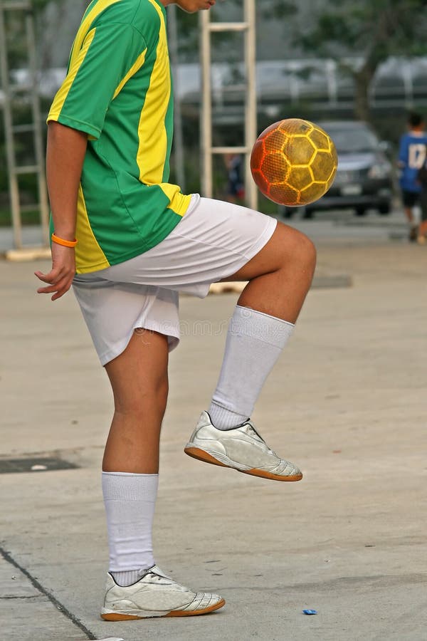 Football skills stock image. Image of keepi, foot, kick - 2511141