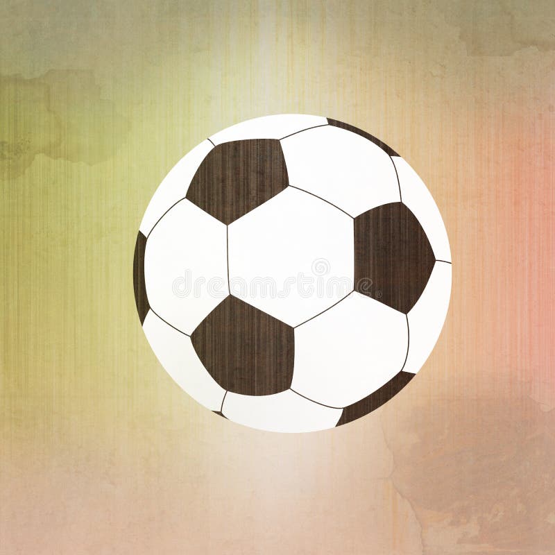 Football soccer on paper stock illustration. Illustration of grass ...