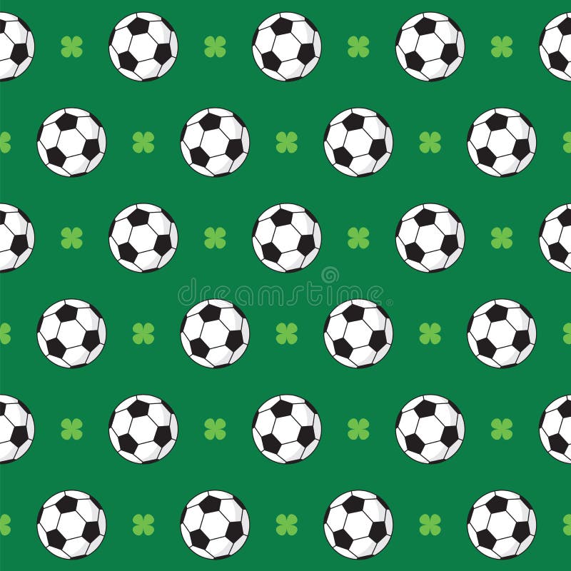 Football or Soccer Pattern stock vector. Illustration of seamless ...