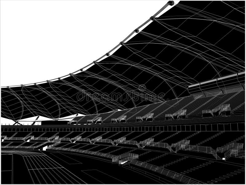 Football Soccer Stadium Vector 15 Stock Vector - Illustration of round ...