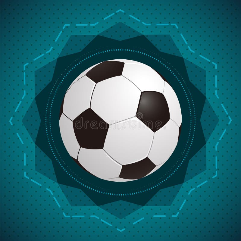Football Soccer Vector Icon - Badge Stock Vector - Illustration of ...