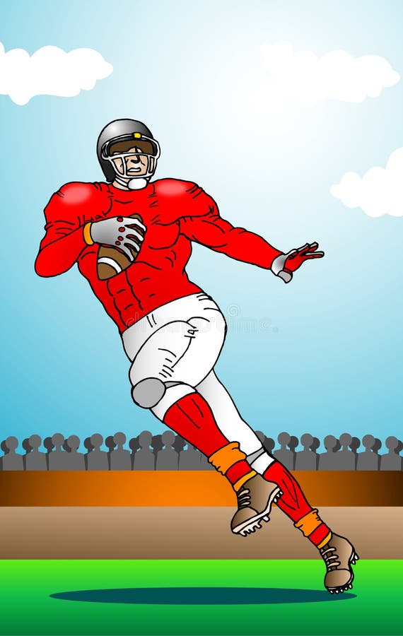 Football kick-off stock illustration. Illustration of support - 13563322