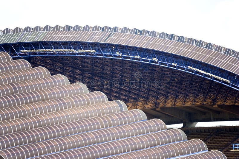 Football Stadium Canopy stock image. Image of building - 3958467