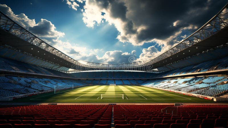 A Football Stadium Full View Stock Image - Image of crowd, team: 292275275