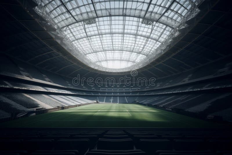 Football Stadium Inside. AI Generated Stock Illustration - Illustration ...