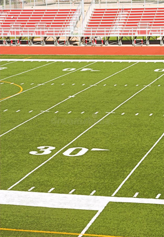 High School Football Field stock image. Image of green - 192675