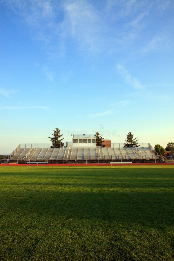 Football Practice Field at Sunset Stock Photo - Image of field ...