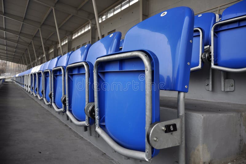Football stands stock photo. Image of group, multicoloured - 23821622