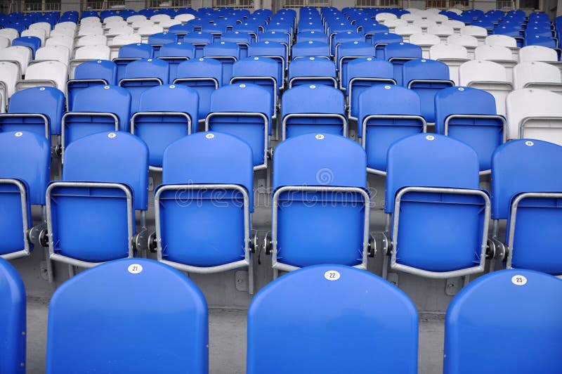 Football stands stock photo. Image of group, multicoloured - 23821622