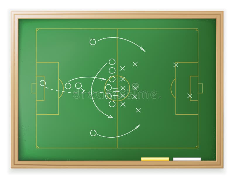 Football strategy stock vector. Illustration of drawing - 13207792