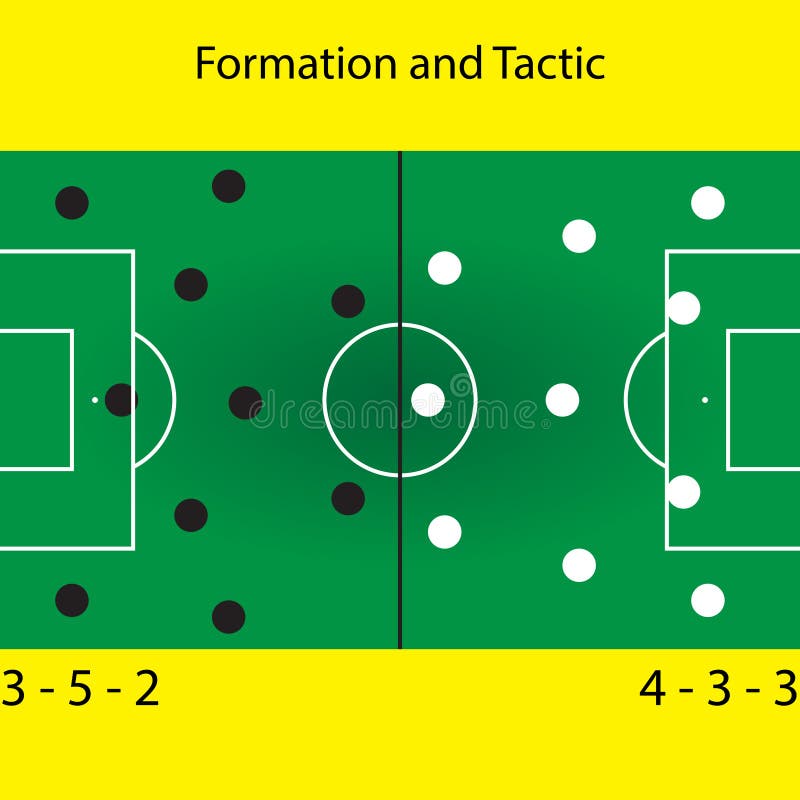 Football Strategy and Tactics Stock Vector - Illustration of ...