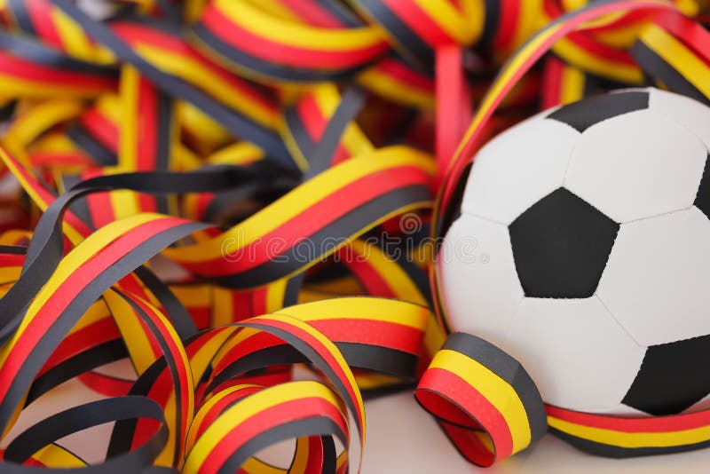 Football and streamers stock photo. Image of football - 40554604