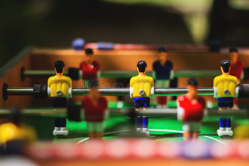 Football Table. Soccer Players Stock Image - Image of championship ...