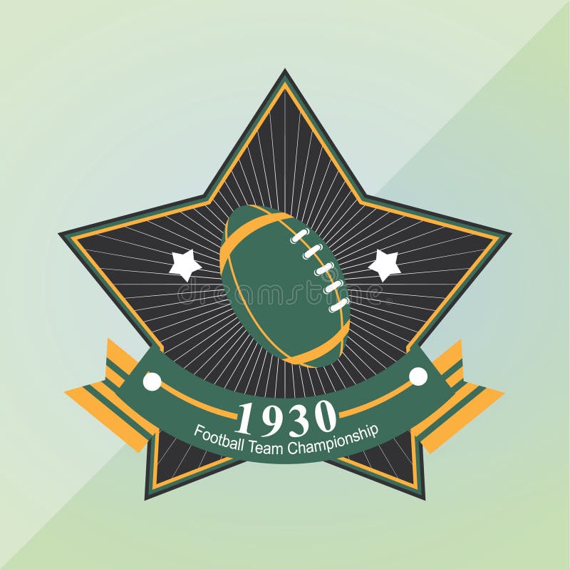 Football Team Championship Label. Vector Illustration Decorative Design ...