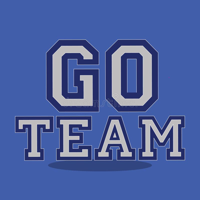 Football Team Grey Go Team 13 Stock Vector - Illustration of grey ...