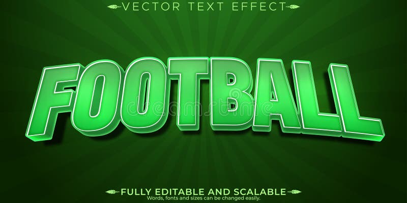 Football Text Effect, Editable Soccer and Goal Customizable Font Style ...
