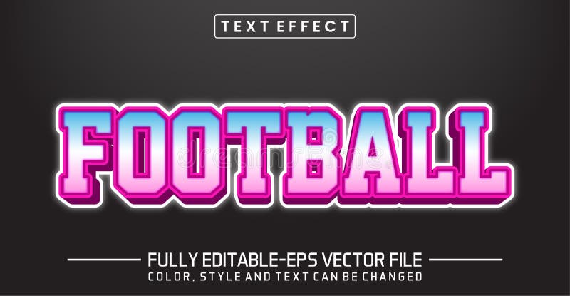 Football Font Editable Stock Illustrations – 361 Football Font Editable ...